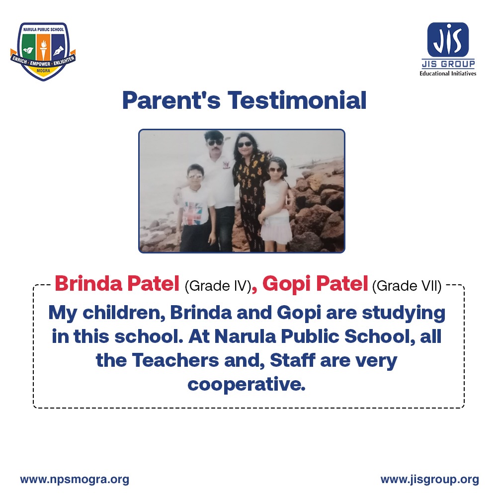 Parents' Testimonials | Narula Public School